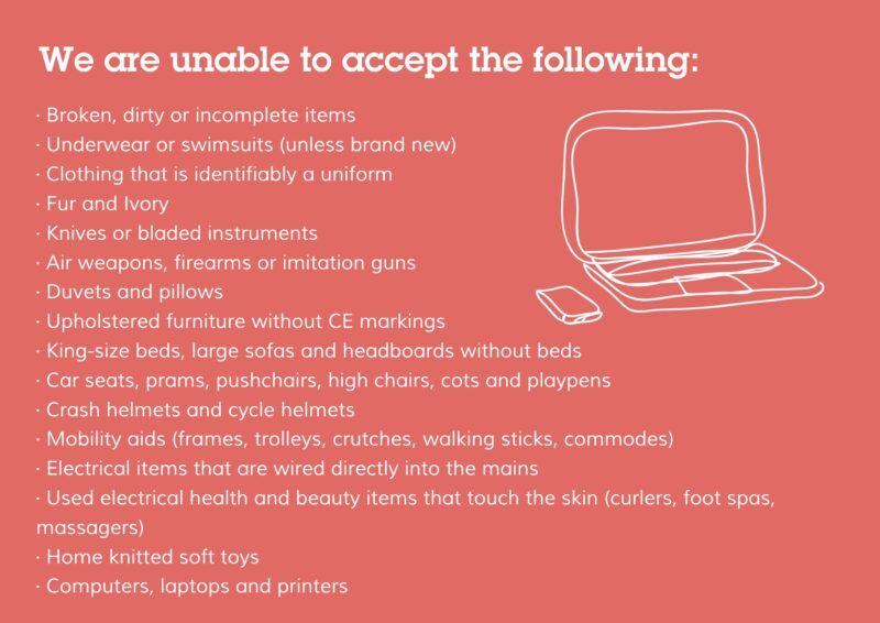 How to donate pre-loved items - St Michael's Hospice